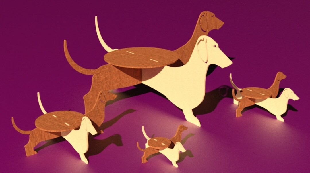 Stand, Dachshund, Dog, Cnc Plan, Cnc Pattern, 3D, Laser Cut, Download ...