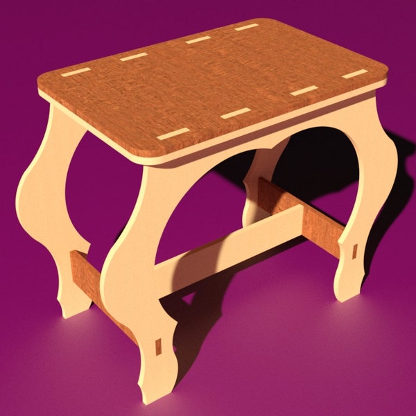 Laser Cut Mini Stool - Etsy
