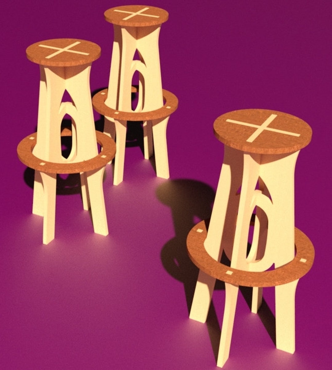 Bar Stool, Bar Furniture, Cnc Pattern, 3d, Laser Cut, Download, Ai ...