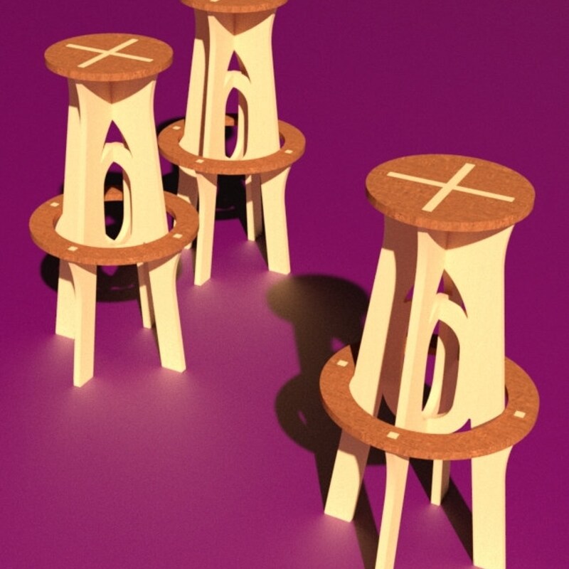 Cnc Bar Stools - Etsy