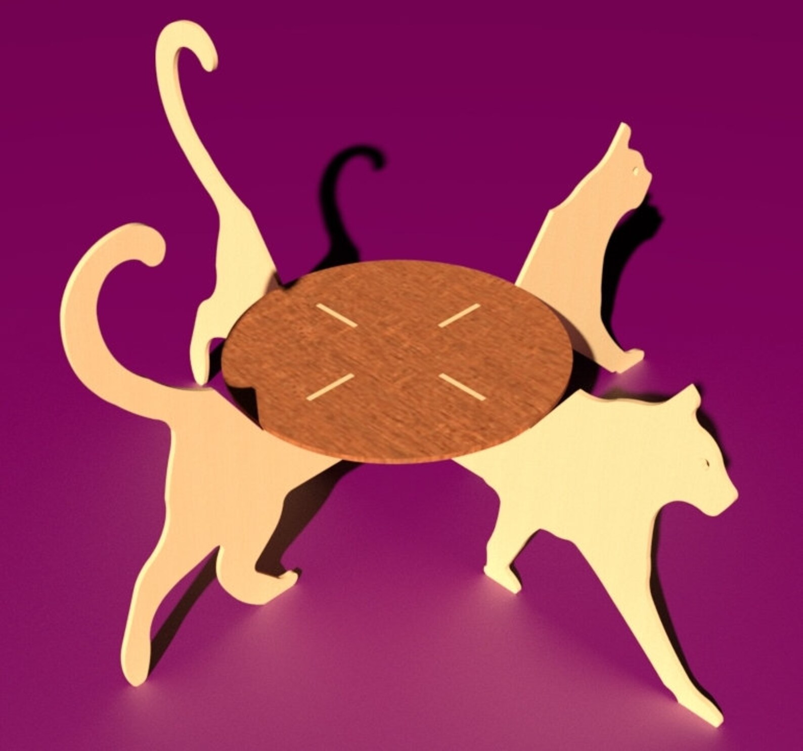 Stand Cats Cnc Plan Cnc Pattern 3D Laser Cut Download - Etsy