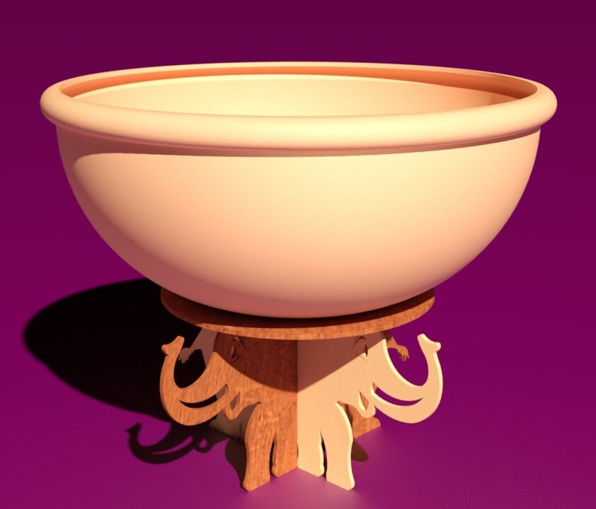 Elephant-stand, Cnc Plan, 3D, Laser Cut, Download, Ai Files, Dwg Files ...