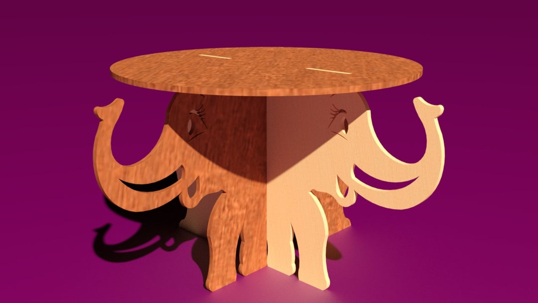 Elephant-stand, Cnc Plan, 3D, Laser Cut, Download, Ai Files, Dwg Files ...