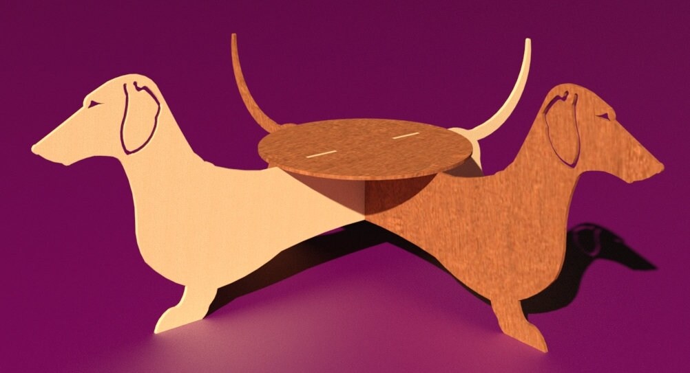 Stand, Dachshund, Dog, Cnc Plan, Cnc Pattern, 3D, Laser Cut, Download ...