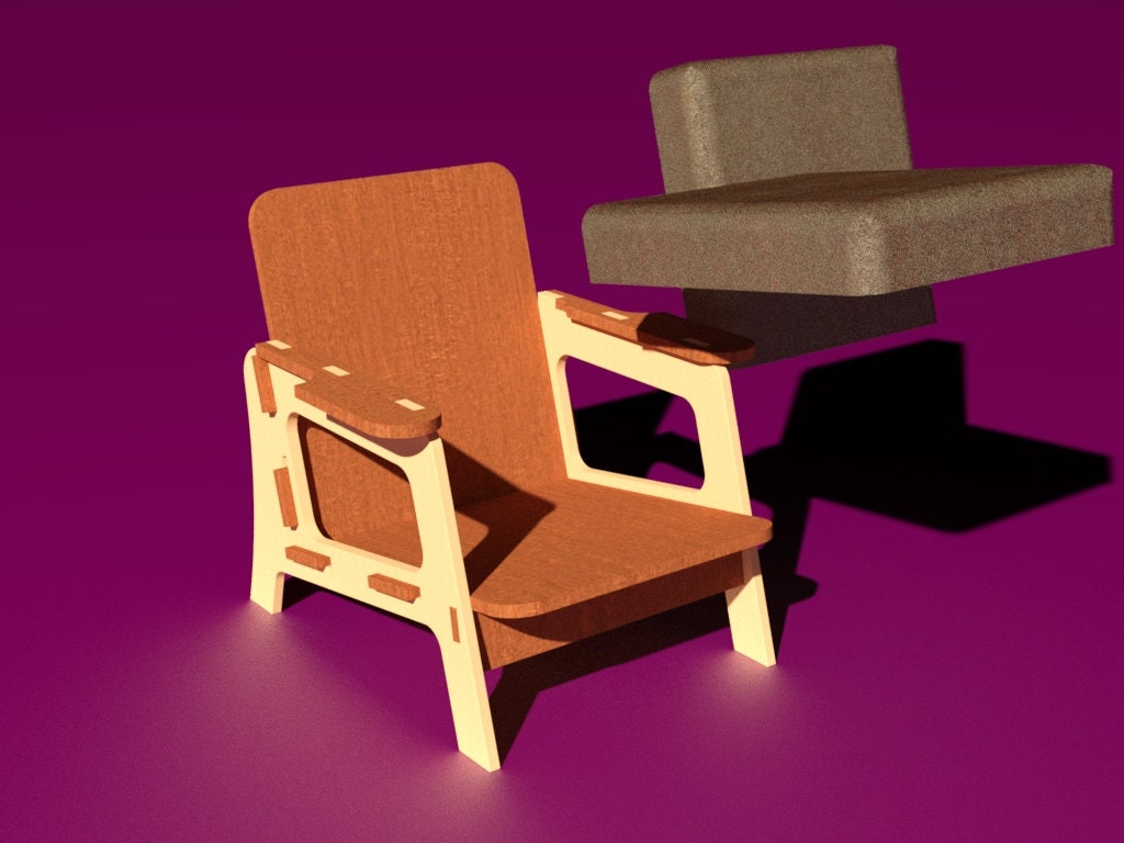 Chair Armchair Cnc Pattern 3d Laser Cut Download Ai - Etsy