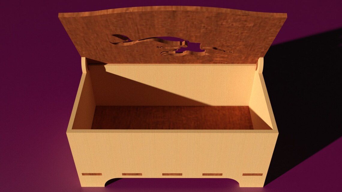 Jewelry Box Box Cnc Pattern Cnc Plan 3d Project Laser - Etsy
