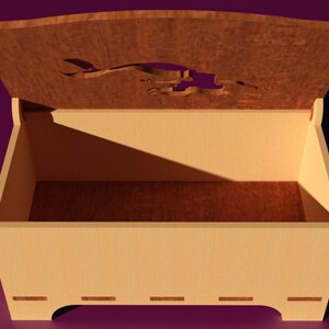 Jewelry Box, Box, Cnc Pattern, Cnc Plan, 3d Project, Laser Cut ...