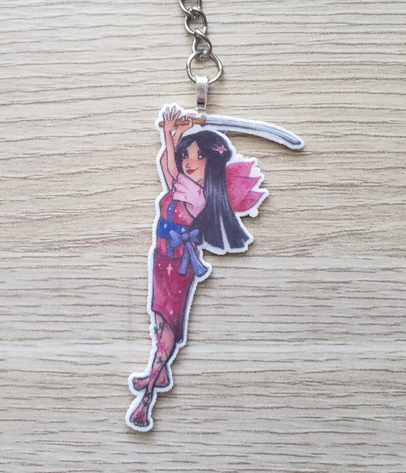 Mulan Disney Winx Club Fairy Faux Acrylic Keychain Disney Winx Fairy ...