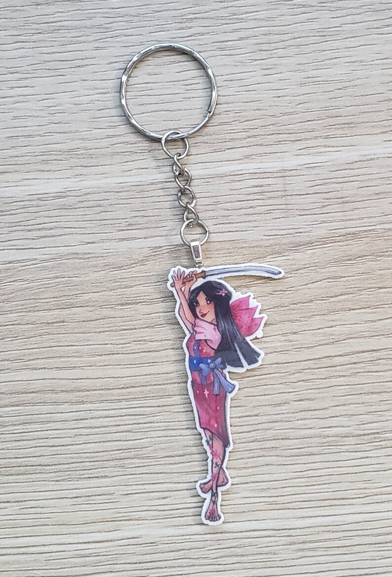 Mulan Disney Winx Club Fairy Faux Acrylic Keychain Disney Winx Fairy ...