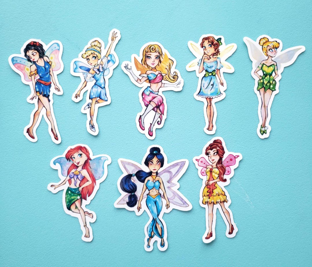Disney/winx Club Inspired Fairy Stickers VER. 1 | Princess Stickers ...