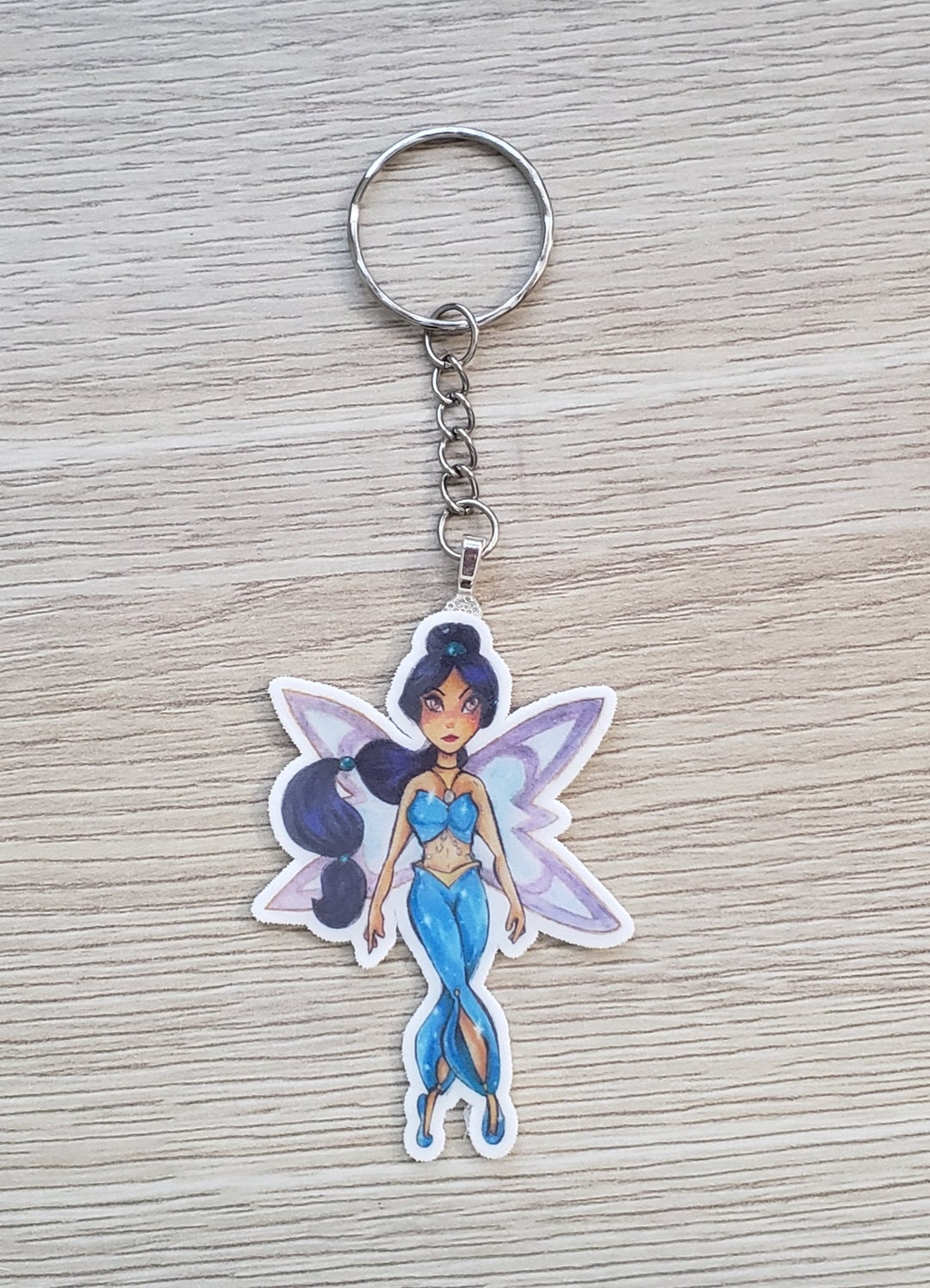 Jasmine/aladdin Disney Winx Club Fairy Faux Acrylic Keychain Disney ...