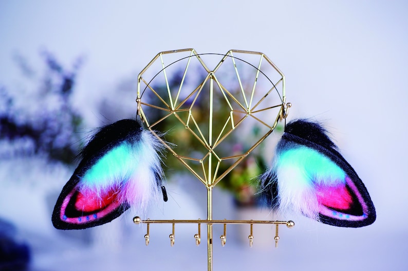 Devil Cow Ears Cow Ears and Horns Cow Petplay Set Animal Ear - Etsy