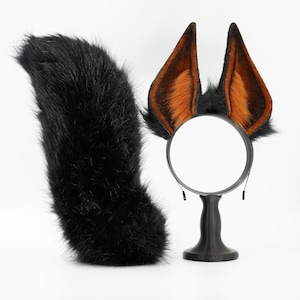 Huge Doberman's Ears ,black Brown Animal Ear,faux Fur Ear,dieb Ear,wolf ...