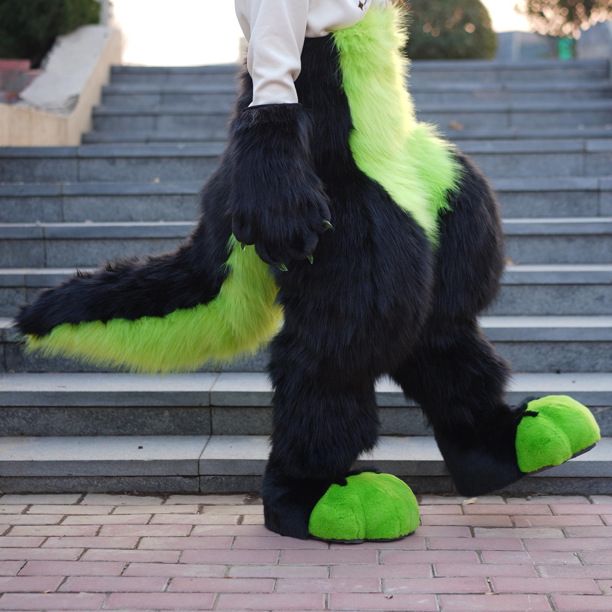 Full Fursuit Pants | Legs With Tail, Hand Feet Paws | Animal-themed ...