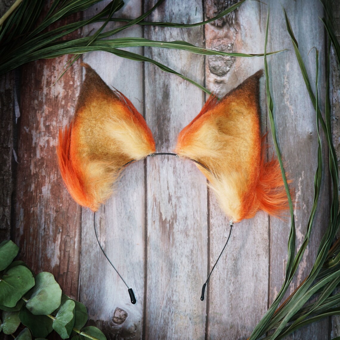 Fluffy Fox Ears Nick's Ears Faux Fur Ears Neko Ears | Etsy