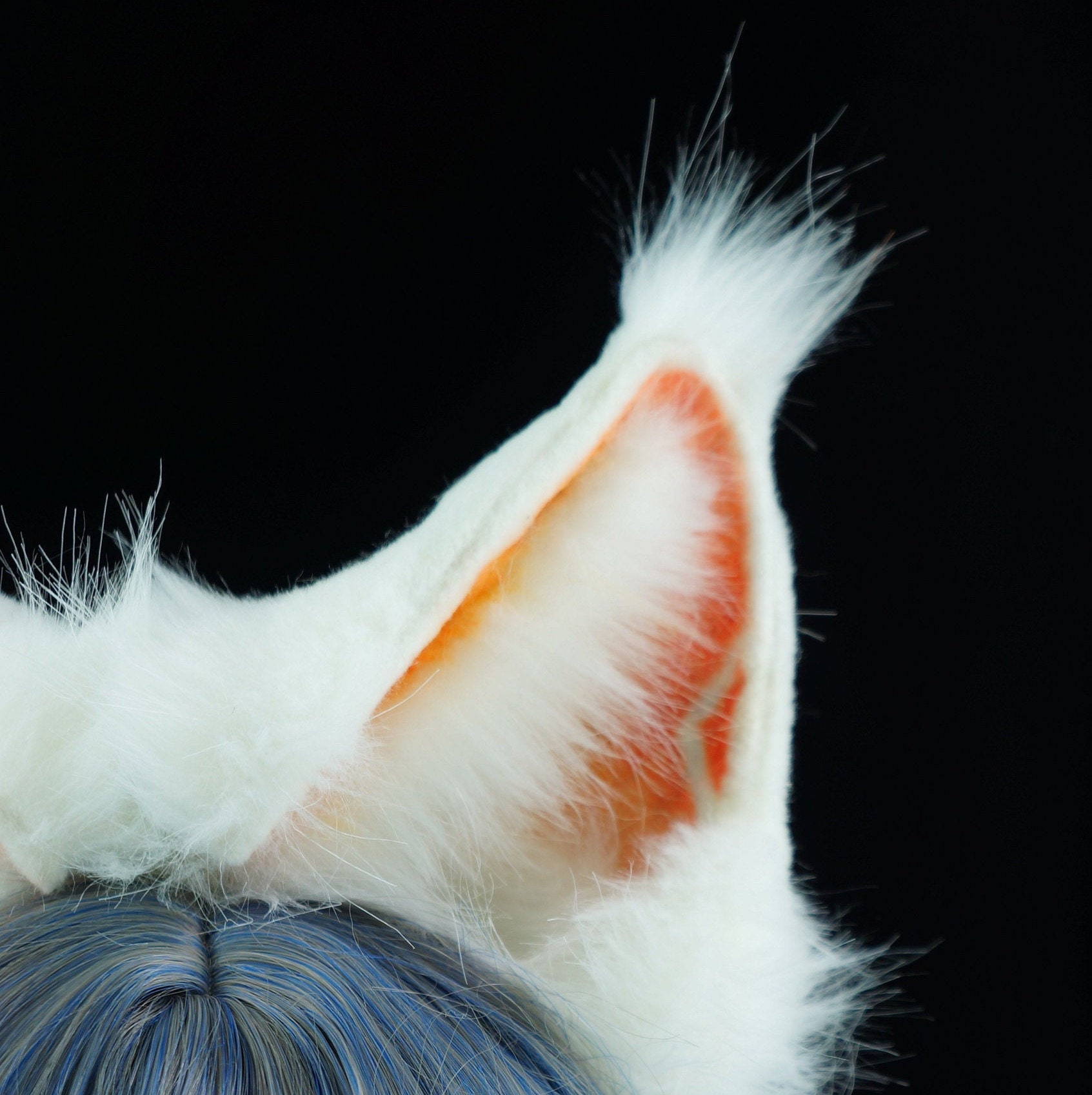 Realistic Fox Ears Faux Fur Earsox Ears pink Fox Ears Cat - Etsy Denmark