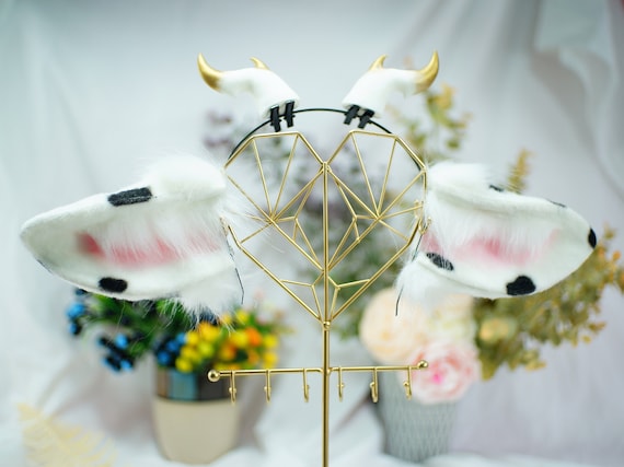 Realistic Cow Ears and Horns Cosplay Ears Cattle Cosplay Ox - Etsy