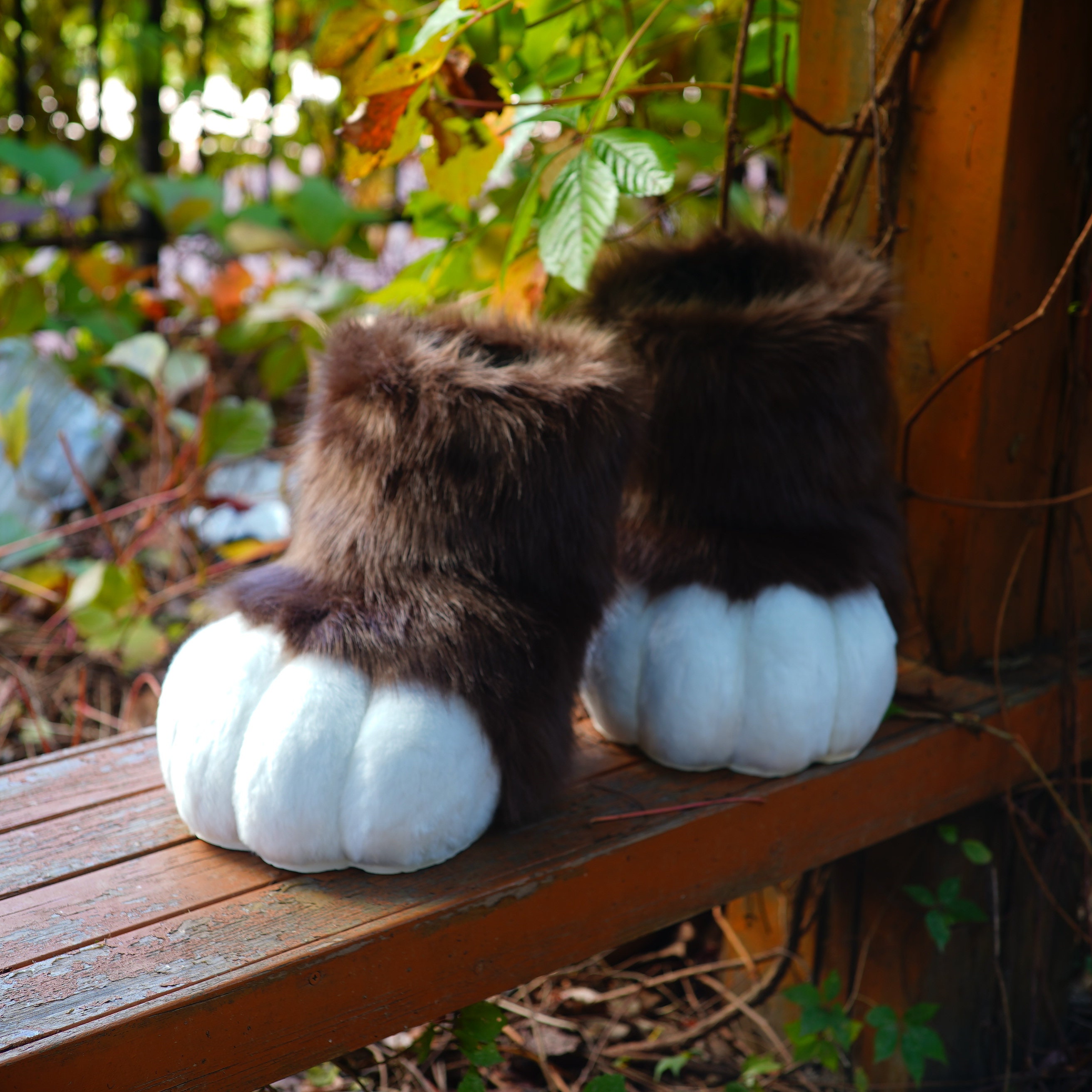 Patas de fursuit de gato marrón patas de pies Fursuit - Etsy México