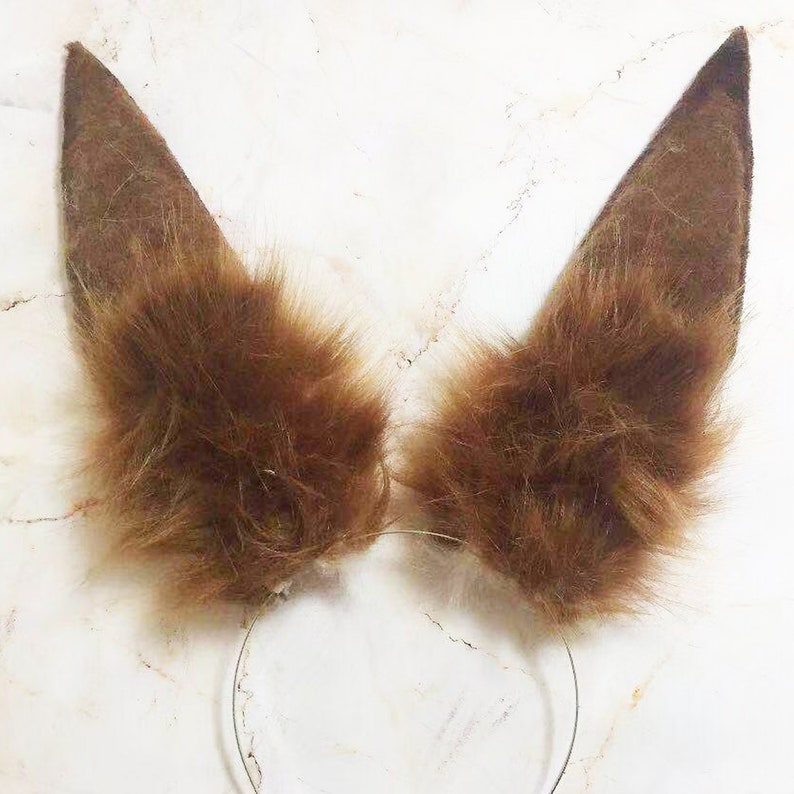 Rabbit Ears Realistic Colorful Bunny Earsbrown Bunny - Etsy