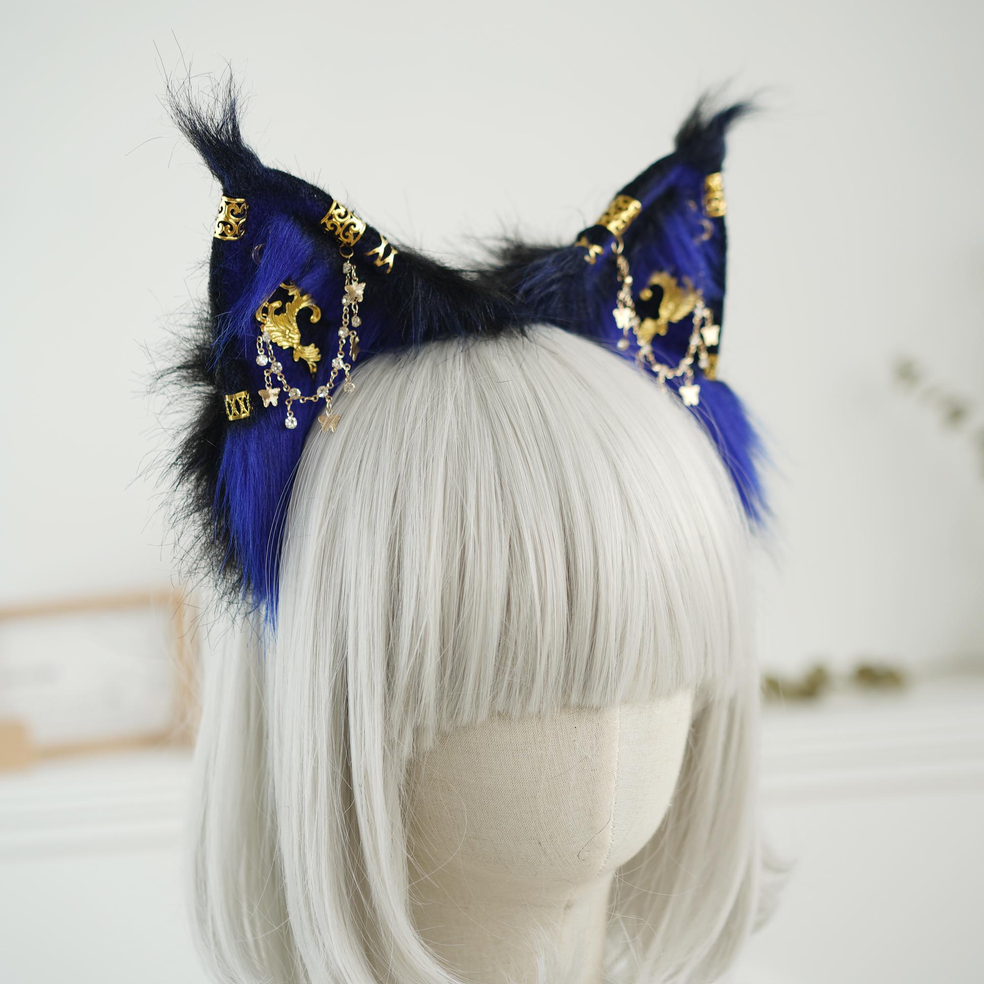Faux Fur Fox Ears | Realistic Fursuit Accessory | Furry Fandom Cosplay ...