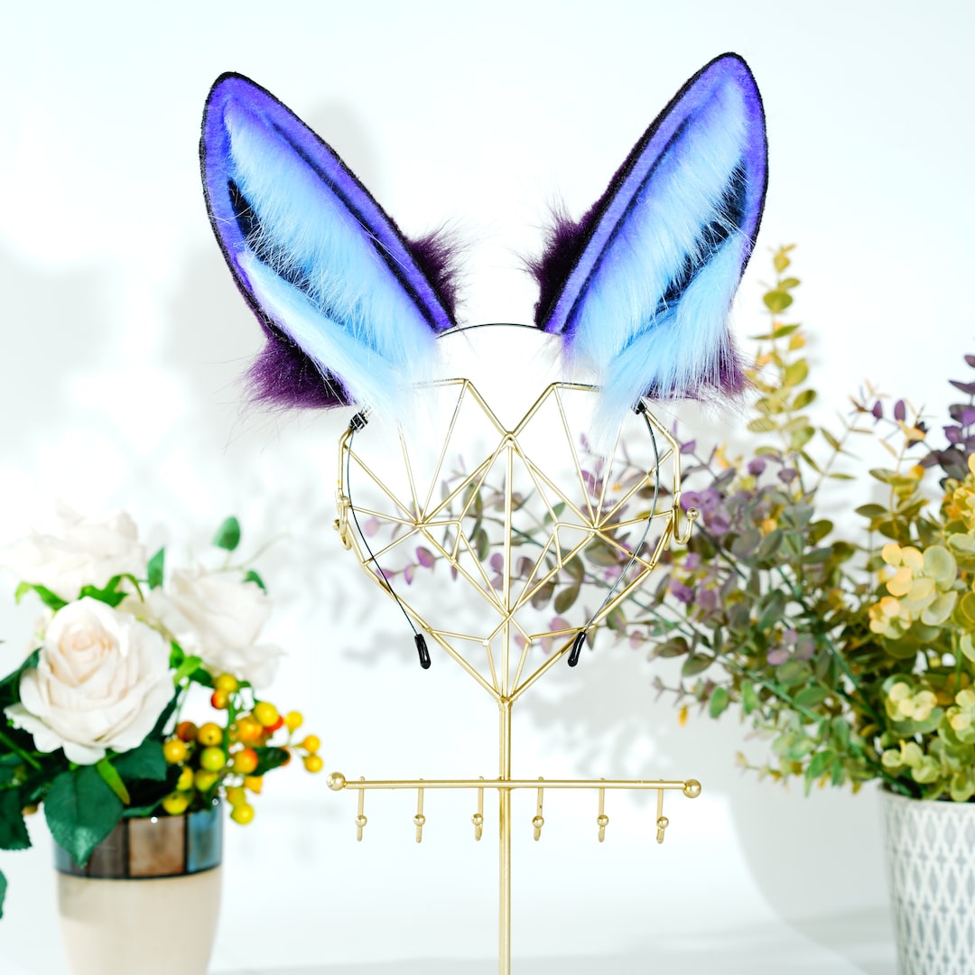 Dark Purple Bunny Ear, Bunny Tail, Cosplay Bunny, Rabbit Ear, Bunny ...