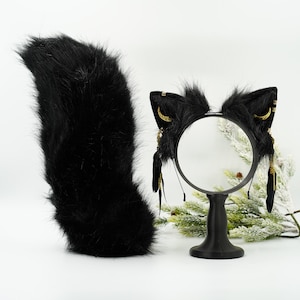 Boho Cat Ears, Realistic Cat Ears, Faux Fur Ears, Fluffy Ears, Animal ...