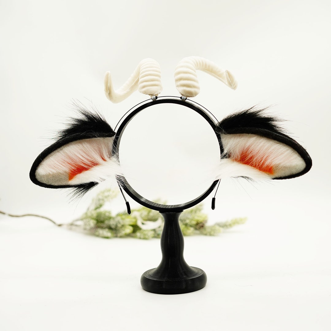Black Goat Ears, Sheep Ears, Cosplay Goat Ears, Black Sheep Headband ...