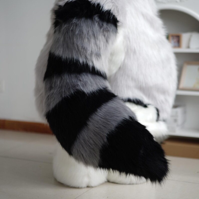 Fursuit Let Furryart - Plush Fursuit Pant Foot Tail, Ready to Ship, M ...