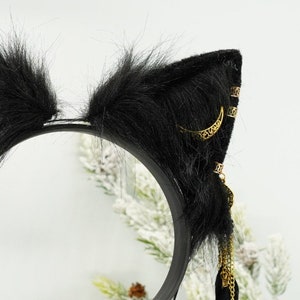 Boho Cat Ears, Realistic Cat Ears, Faux Fur Ears, Fluffy Ears, Animal ...