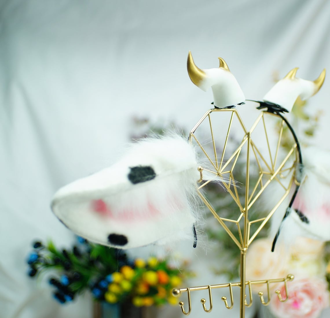 Realistic Cow Ears and Horns Cosplay Ears Cattle Cosplay Ox - Etsy