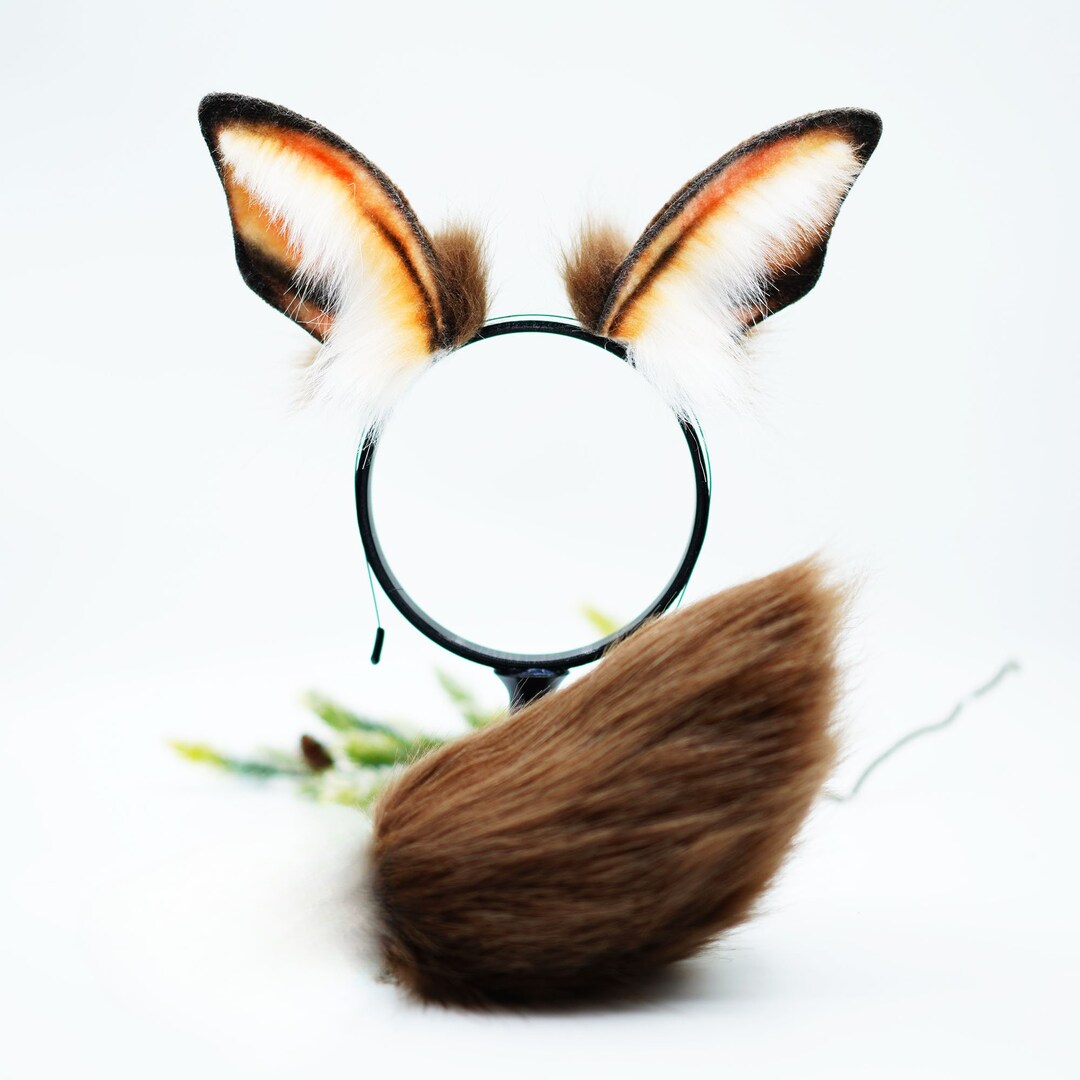 Cosplay Bunny Ear, Mouldable Ears, Handmade Bunny Ear Headband,brown ...