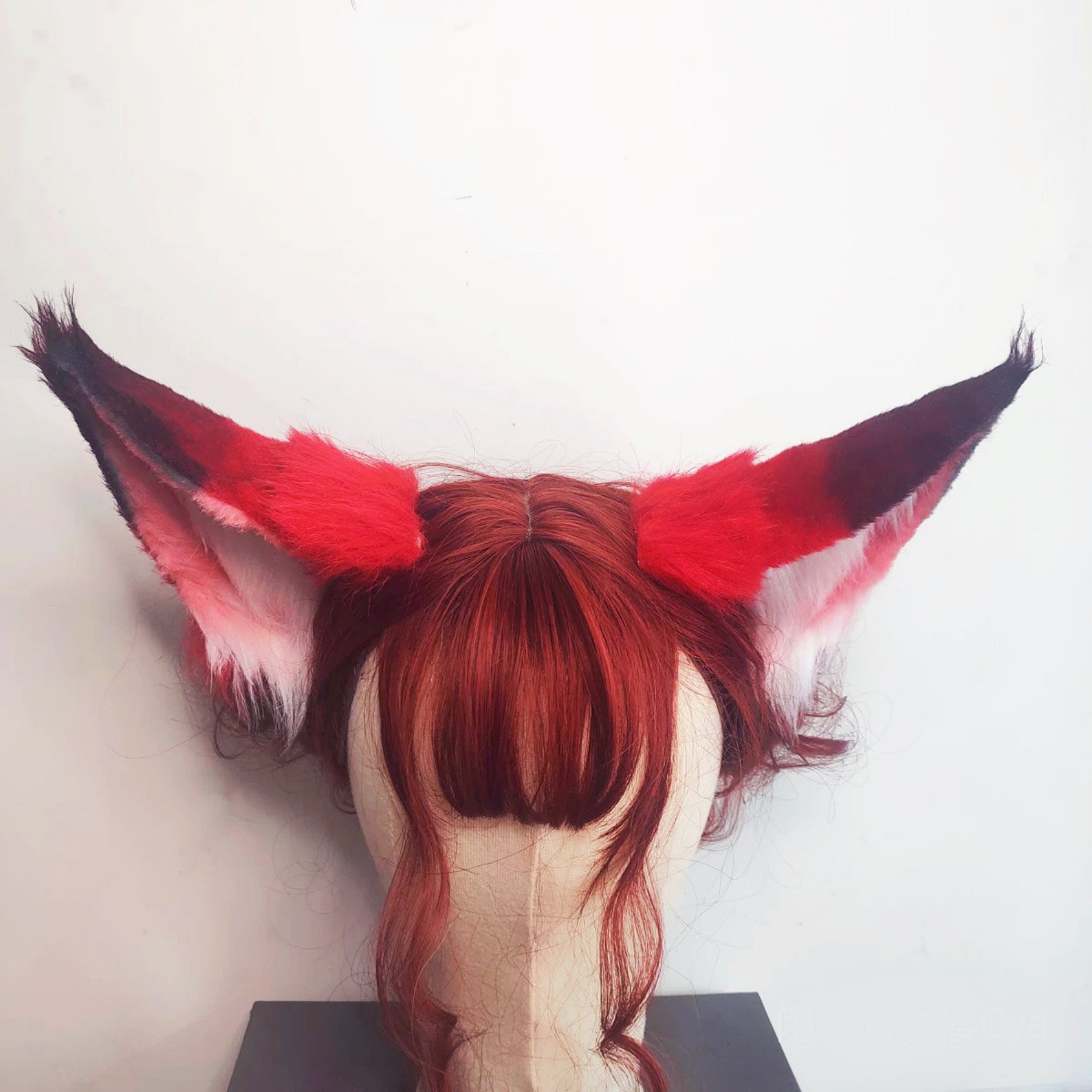 Fluffy Fox Ears,red Fox Ears, Fox Ear Headband, Faux Fur Ears, Fox Ear ...