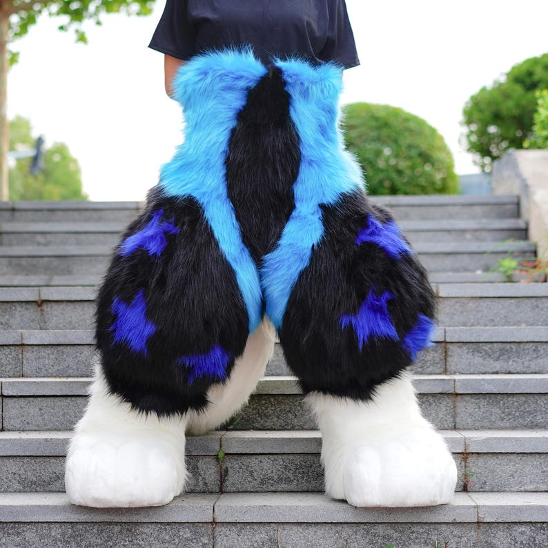 Beginner Fursuit Pants - Soft Faux Fur Bottoms for Teen Furries, Anime ...
