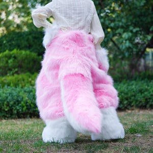 Adopt!pink&white Full Fursuit Pants, Furry Convention Custom, Fursuit ...