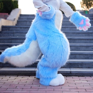 Full Fursuit Pants | Legs With Tail, Hand Feet Paws | Animal-themed ...