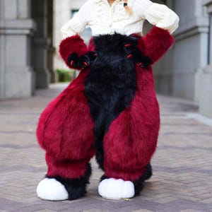 Charming Half Fursuit Pants,anthro Convention Outfit, Fursuit Legs Feet ...
