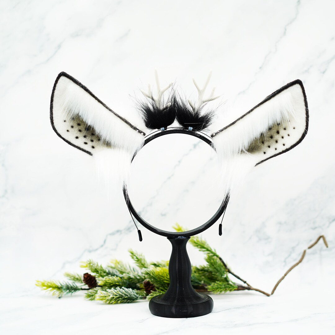 Antler Ears, Realistic Deer Ears, Faux Fur Ears, Fluffy Ears, Bucks ...