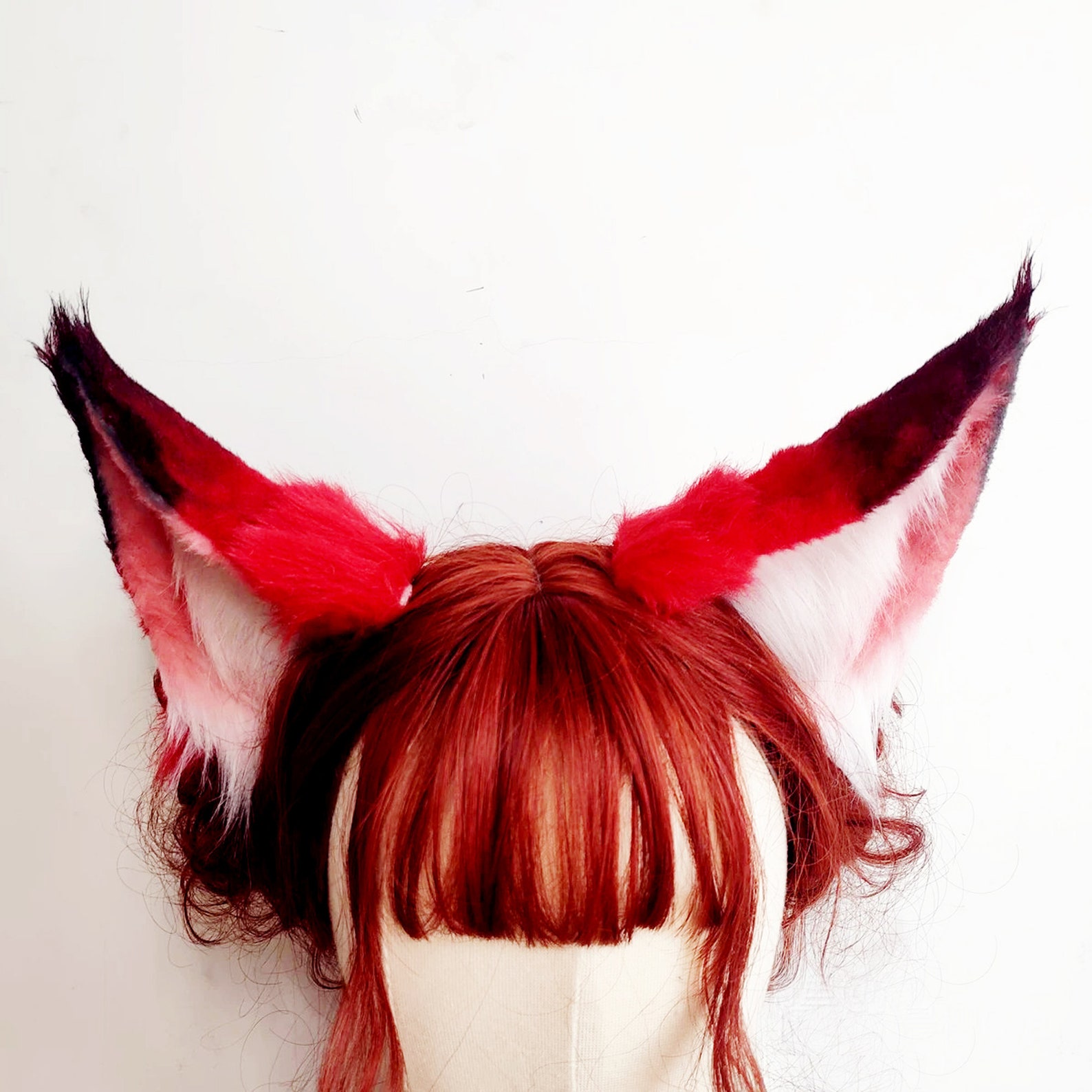 Fluffy Fox Ears,red Fox Ears, Fox Ear Headband, Faux Fur Ears, Fox Ear ...