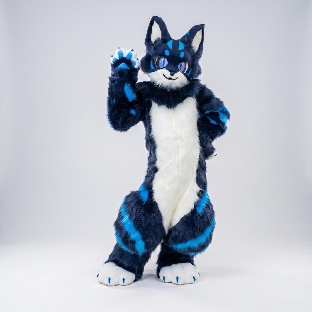 Full Fursuit Set: Toony Cat | Complete Custom Fullsuit | 3D Printed ...