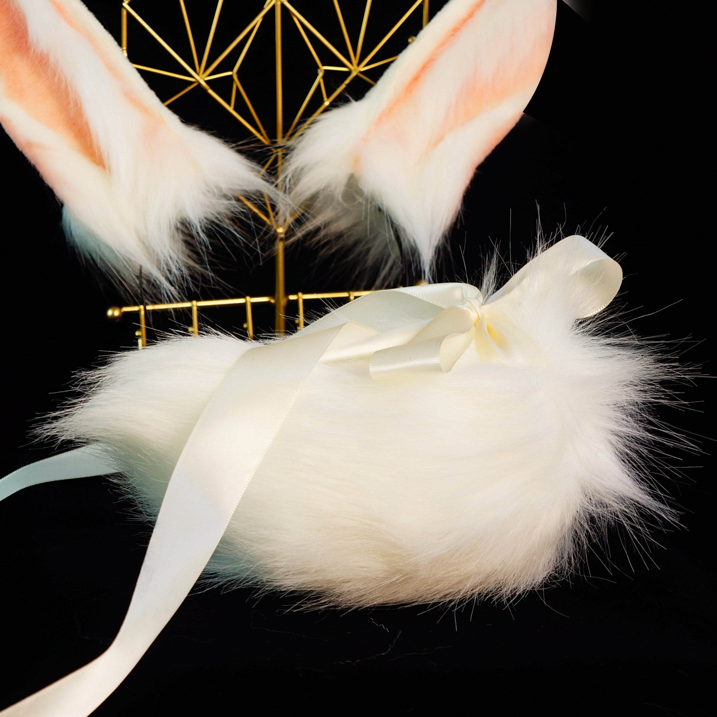 Rabbit Ears Faux Fur Ears Fox Ears Fluffy Ears Bunny Ears | Etsy