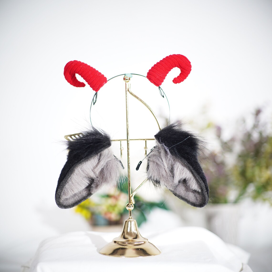 Black Goat Ears Sheep Ears Cosplay Goat Ears Black Sheep - Etsy