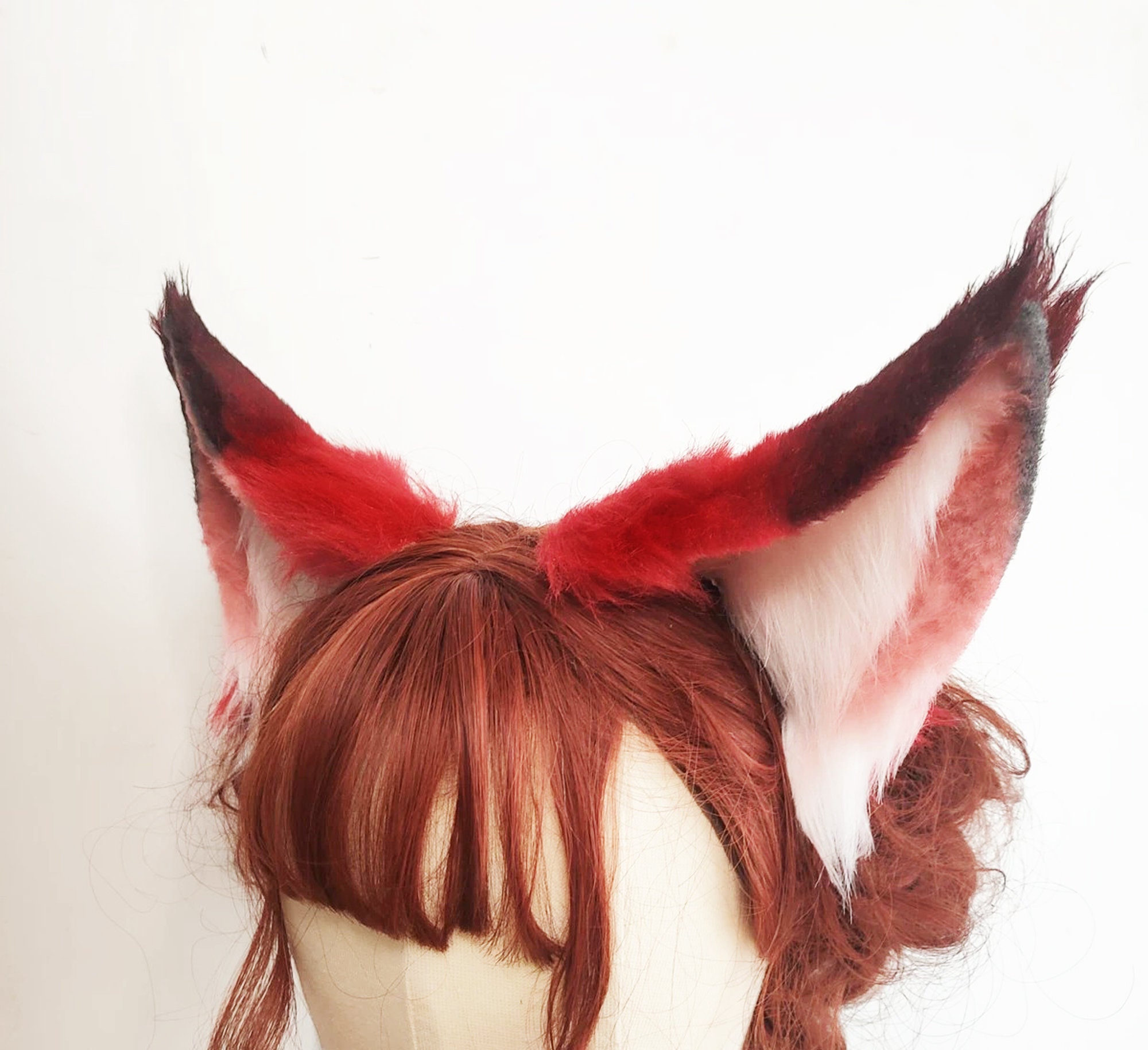 Fluffy Fox Earsred Fox Ears Fox Ear Headband Faux Fur Ears - Etsy