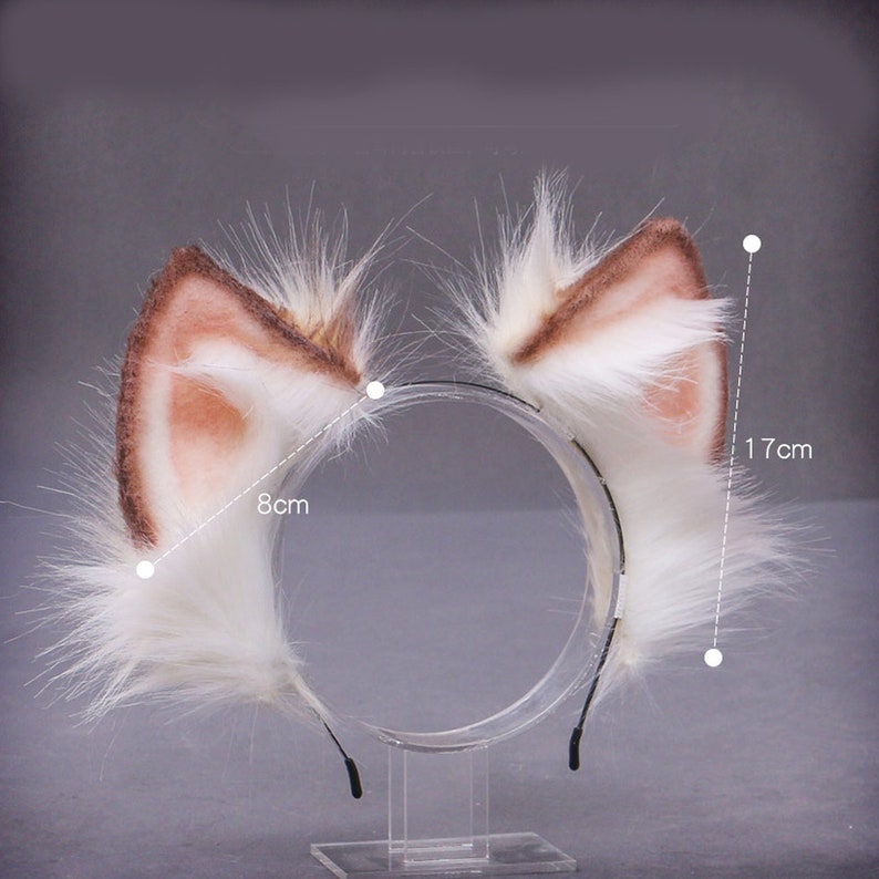 Kitten Ear Headband Fluffy Fox Earskitten Ear Cosplay - Etsy