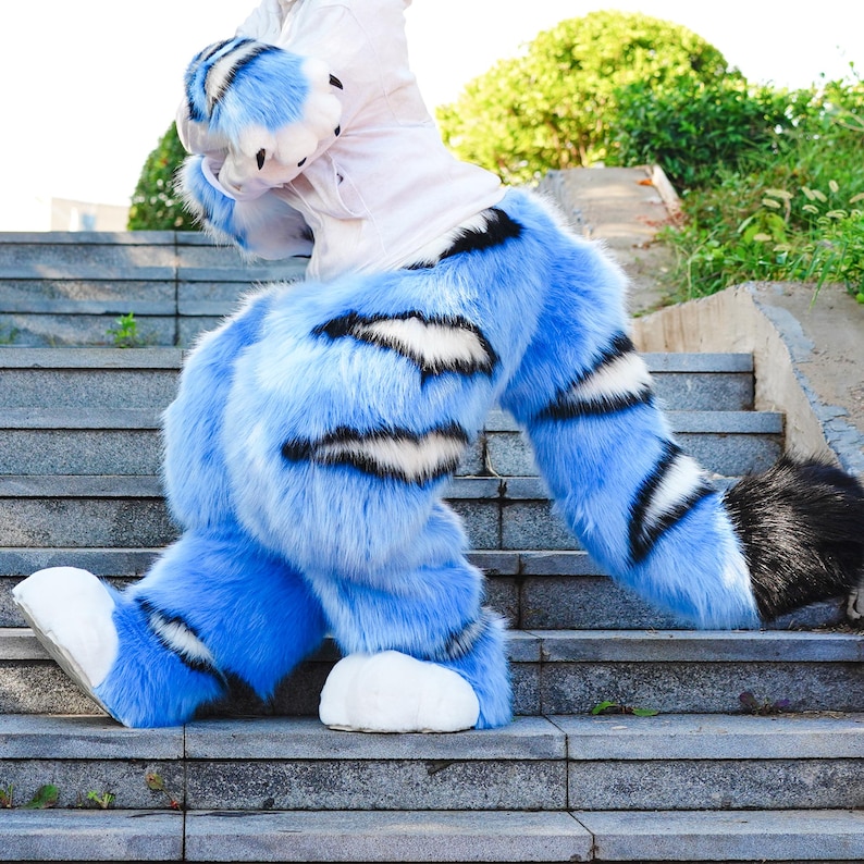 Derpy Tiger Costume Set Teen Friendly Pants Tail Paws & Feet for ...