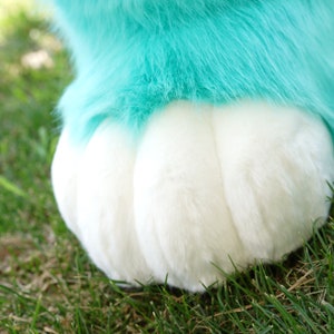 Fursuit Shoes Mint Green Footpaw Kemono Toony Kigurumi Cosplay Cat Dog ...