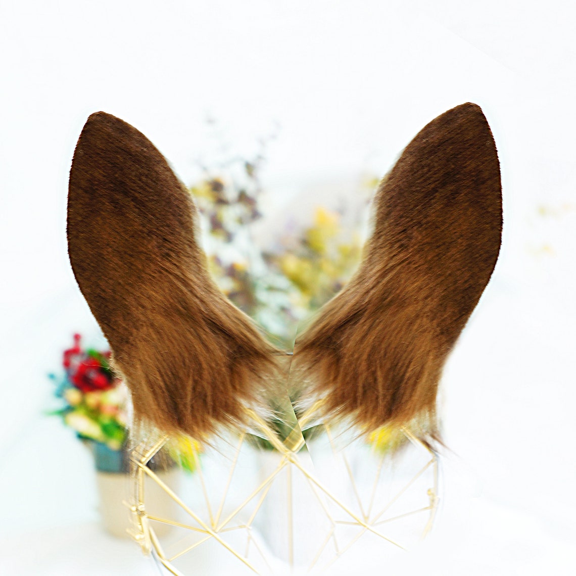 Brown Bunny Ears Cosplay Bunny Cosplay Animal Ears Cospaly - Etsy