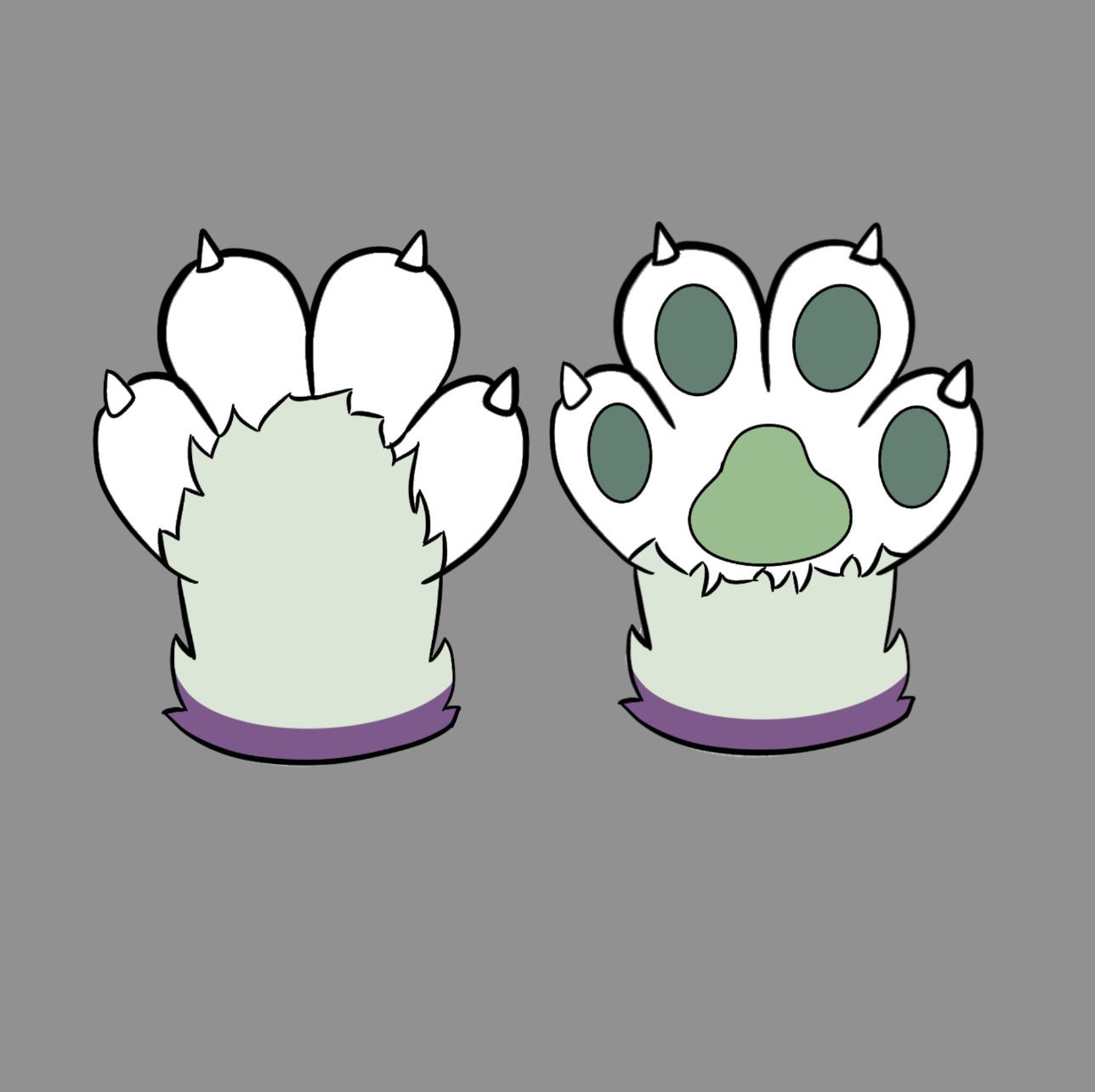Customized Hand Paws, Realistic Furry Paws Commission, Hand Paws Claw ...