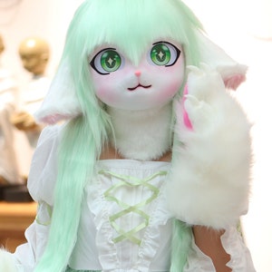 Furryfandom Cute Furry Mask , Fursuit Mask Head, Cat Kemono Mask ...