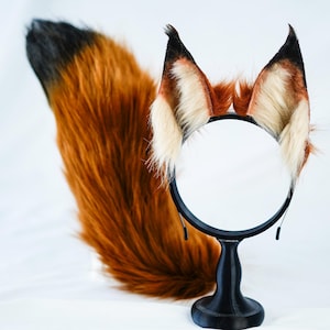 Fluffy Fox Ears, Nick's Ears, Faux Fur Ears, Neko Ears, Ears Headband ...