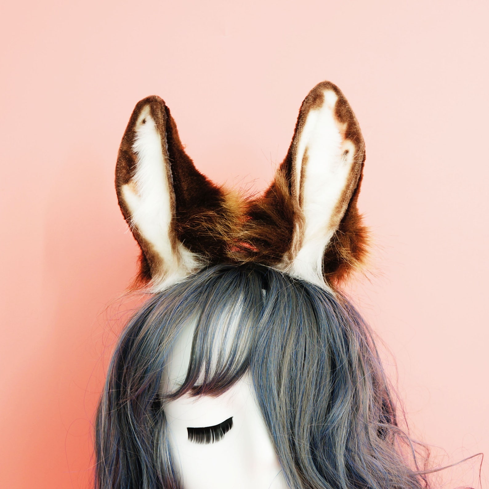 Brown rabbit ears Realistic spotty Rabbit earsBrown bunny | Etsy